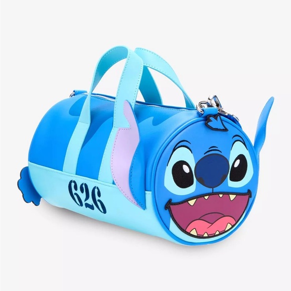 Loungefly | Accessories | Loungefly Stitch Kids Duffel Bag Blue | Poshmark